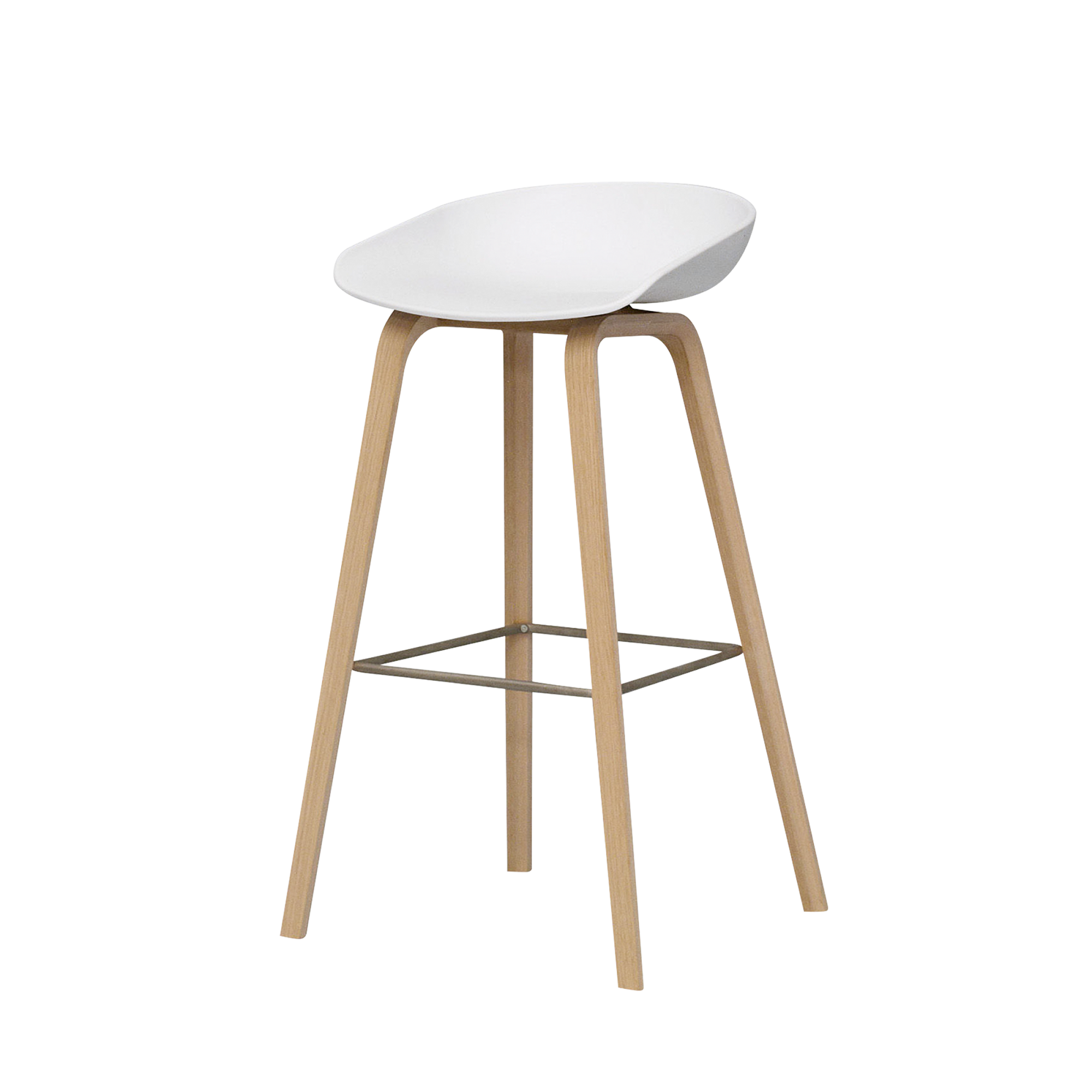 About a Stool Blanco / Madera, Alquiler