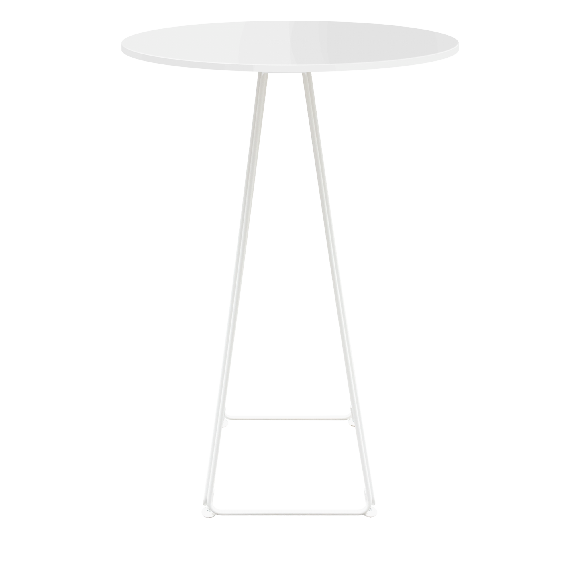 Lunar Bar 60 Round White/White, Rental